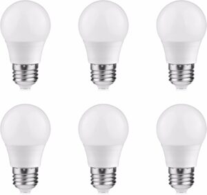 megrezo 12v low voltage led light bulbs - daylight 3w(only for 12v), pack of 6