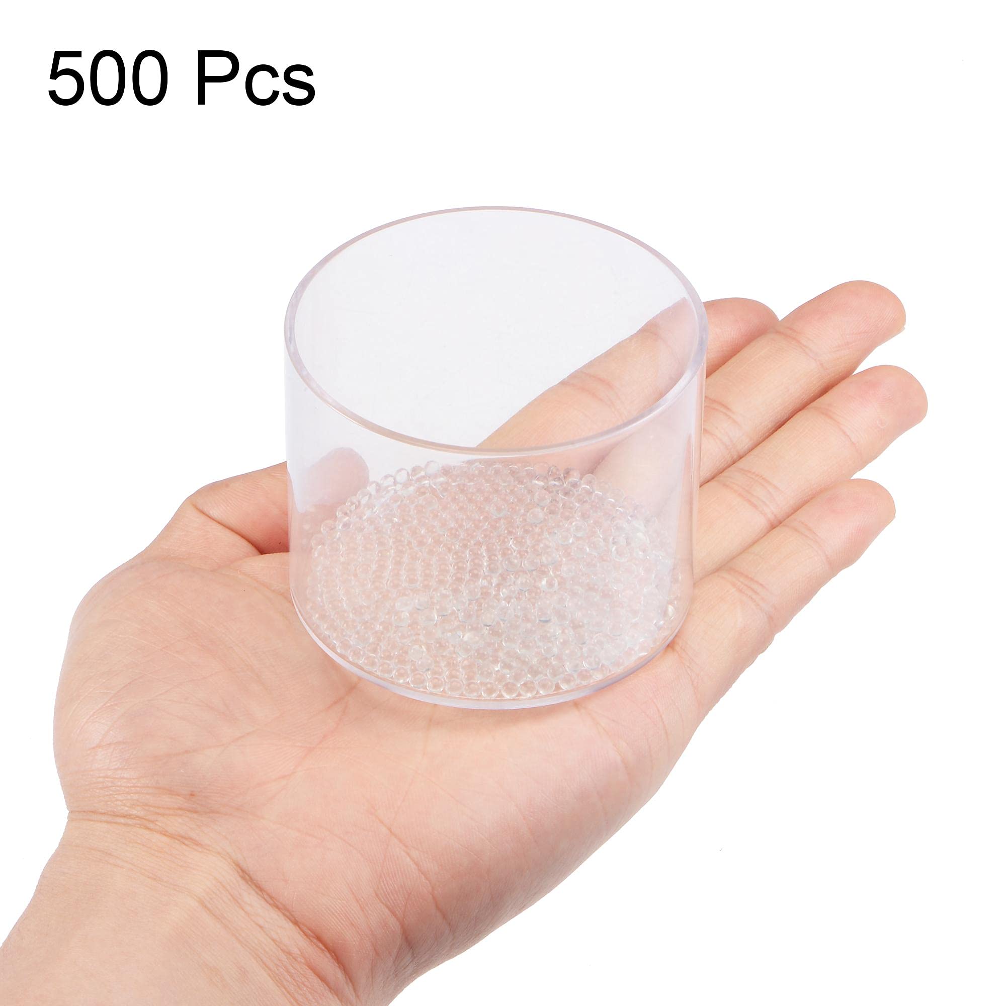 uxcell 3mm Solid Round Clear Glass Ball Boiling Stones Soda Lime Glass Beads 500pcs