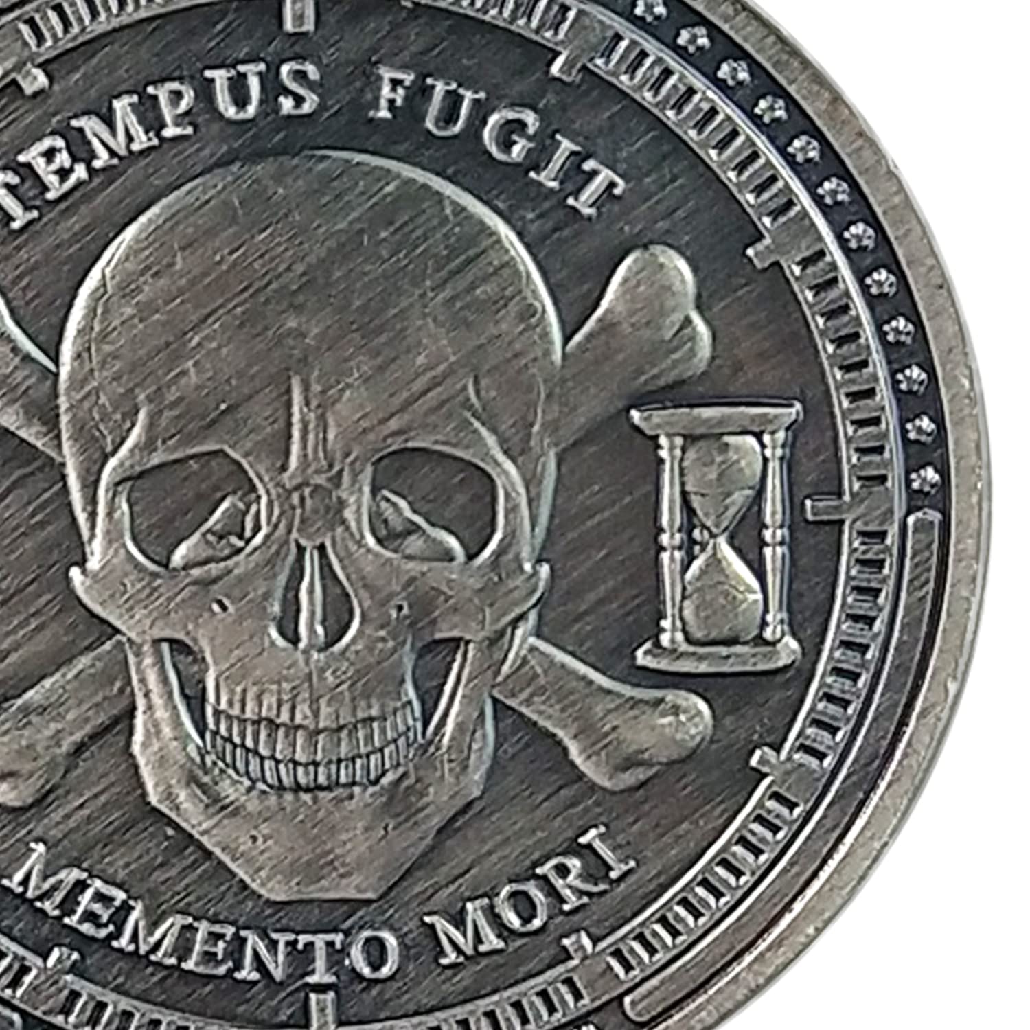 Memento Mori Memento Vivere Coin Stoic Reminder Token Skull Challenge Coin