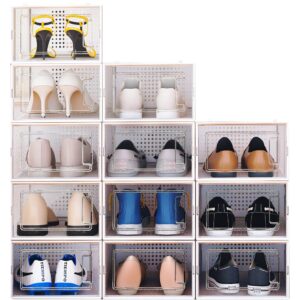 finessy xl shoe storage boxes large shoe rack, large shoe organizer xl shoe boxes clear plastic stackable xl clear shoe boxes stackable, large sneaker storage large shoe containers