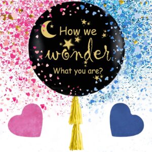 how we wonder what you are gender reveal balloon,36 inch