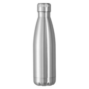 vegond 17oz stainless steel water bottles, reusable metal sports water bottle keeps drink hot and cold, bpa free double wall vacuum cola shape insulated water bottle for camping gym, 1 pack