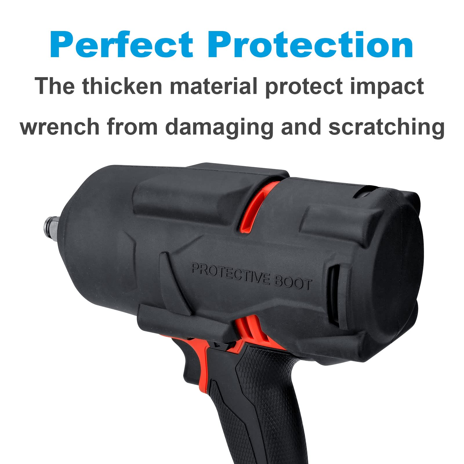 Healvaluefit 49-16-2767 High Torque Impact Cover Boot Fit for Milwaukee M18 Fuel 1/2 High Torque Impact Wrench (2767-20) & ONEKEY Version (2863-20)