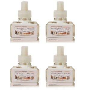 yankee candle scent plug refill, vanilla creme brulee (pack of 4)