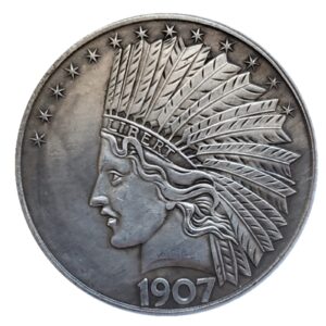 marshling antique liberty indian head ten-dollars coin - rare coins coins for collectors uncirculated morgan silver dollars (silver)