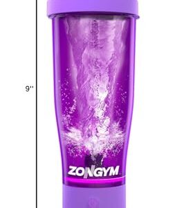 ZonGym 24 oz Electric Protein Shaker Bottle, BPA Free, Tritan Material, Ultra-High Speed Mixing, Great Gift Idea, Reusable, 800mAh Battery, Portable Blender Cup for Protein Shakes