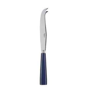 sabre paris - cheese knife 9.4 inches - icône collection - all cheeses - stainless steel & acrylic - dishwasher safe - midnight blue