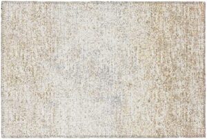 addison rugs rylee ary33 beige washable 1'8" x 2'6" indoor outdoor area rug, easy clean, machine washable, non shedding, bedroom, entry, living room, dining room, kitchen, patio rug