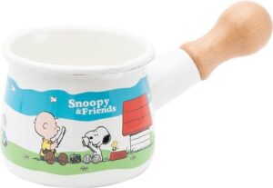 snoopy snj-903 hollow petite milk pan, 19.7 fl oz (550 ml)