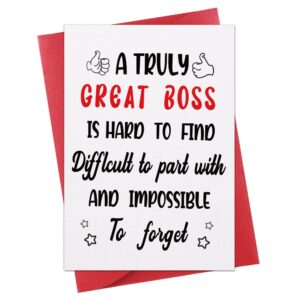 whatsign boss day card for women men 4"x6" national bosses day gifts card for male female boss lady her him happy boss's day gift ideas cards boss christmas birthday gift greeting cards with envelopes