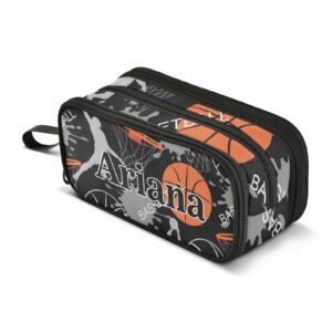 j joysay custom basketball game pencil case large big capacity personalized pencil bag for girls boys customized pencil box pouch cosmetic bag for college students school office