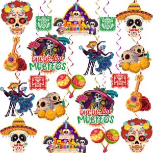 36 pcs dia de los muertos decorations banner,no-diy day of the dead decorations sugar skull decorations banner,dia de muertos decorations for mexican party supplies