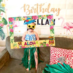 24 PCS Aloha Party Photo Booth Props Hawaiian Party Photo Booth Props Aloha Party Photo Booth Frame Aloha Party Supplies Aloha Baby Shower Decoration Aloha Bridal Shower