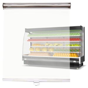 lxlzyxsf clear plastic roller shade for supermarket vegetables display cabinet/commercial refrigerated upright refrigerators, counter partition blind with handle (size : w60cmxh150cm)