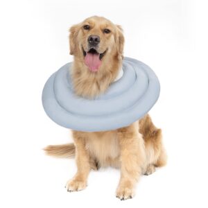 dog cones for large dogs,comfortable adjustable soft dog cone alternative after surgery,elizabethan donut collar for large dogs recovery,different sizes for cats,medium dogs and small dogs