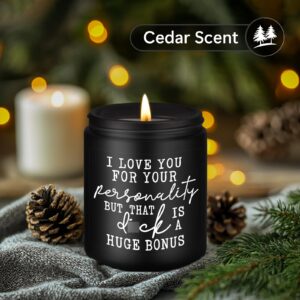 LEADO Candles for Men, Funny Gifts for Boyfriend, Valentines Day Gifts for Him, Husband Gifts - Naughty Anniversary, Christmas, Birthday Gifts Ideas for Boyfriend, Husband, Fiance, Blue Collar