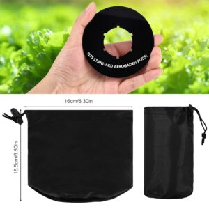 12Pcs Kratky Lids Wide Mouth Hydroponic Cover Lids, Kratky Mason Jar Lids with 12Pcs Kratky Blackout Sleeves Kratky Lid Insert Hydroponic Lids Kratky Hydroponics Supplies with Hole for Mason Jars