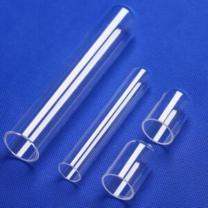 high temperature heating quartz glass test tube laboratory transparent heating glass tube (25-150mm(5))