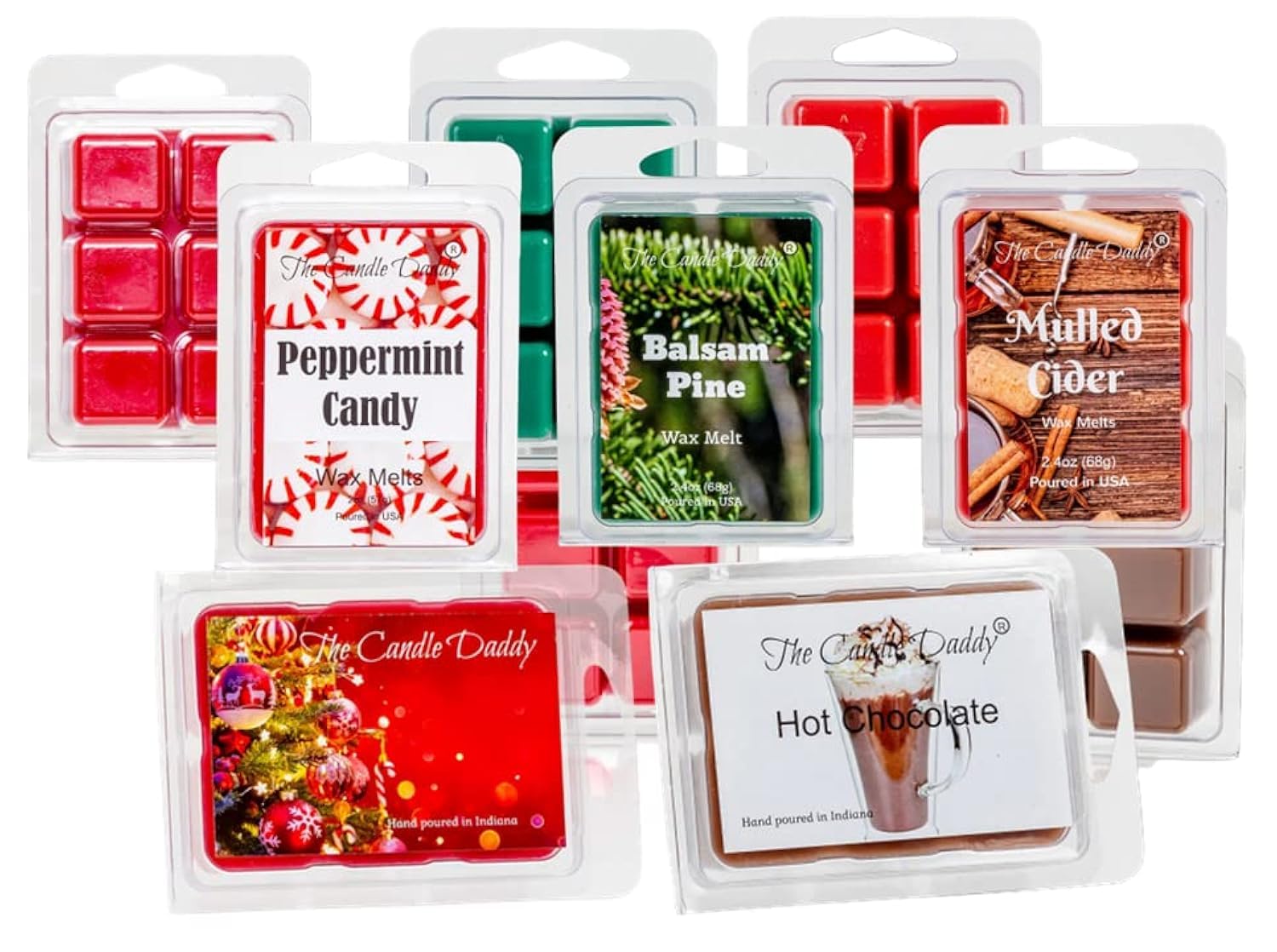 The Candle Daddy Christmas Nice List - Chapter 1-5 Amazing Christmas Wax Melts - 30 Total Cubes - 10 Total Ounces