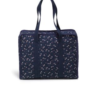 Prym Purpose, Navy Floral Project Organizer Bag, Blue