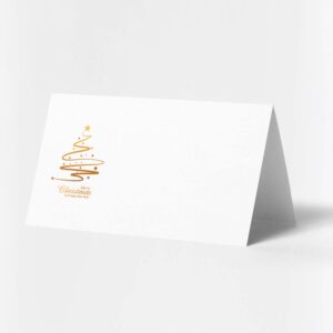 christmas place cards (3.5 x 2 in) 25 pcs, table name cards for christmas party, seating name cards, food labels, scored for easy folding, christmas party supplies, fiesta party - sjk013