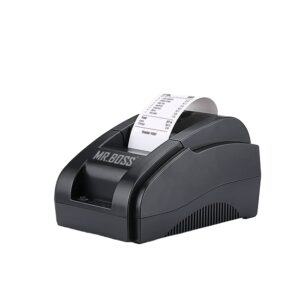 mrboss 2“ 58mm pos cash register portable thermal receipt printer with high speed printing usb+bluetooth interface for supermarket restaurant retail sales kitchen support windows android mac