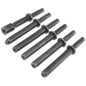 chgimposs 6pcs hard 45# steel solid air rivet impact head support pneumatic tool for drilling/rusting removal