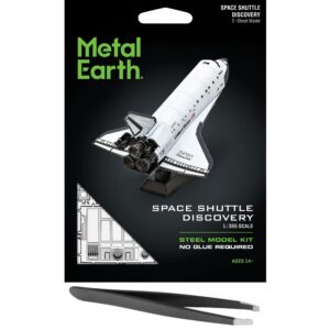 metal earth fascinations space shuttle discovery color version 3d metal model kit bundle with tweezers