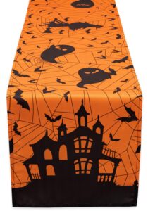 yihomer halloween silhouettes tabletop for halloween decorations, dinner parties and scary movie nights, horror night, tablecloth, 60 x 84 rectangle