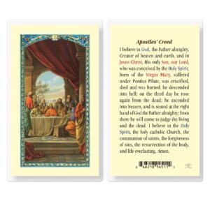 apostles creed laminated holy cards, 25-count value pack