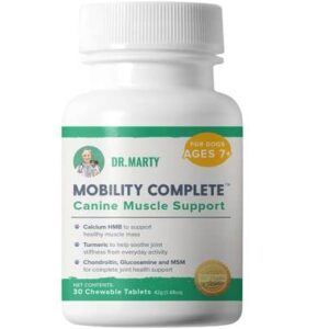 dr. marty mobility complete dog supplements, 30 chewables