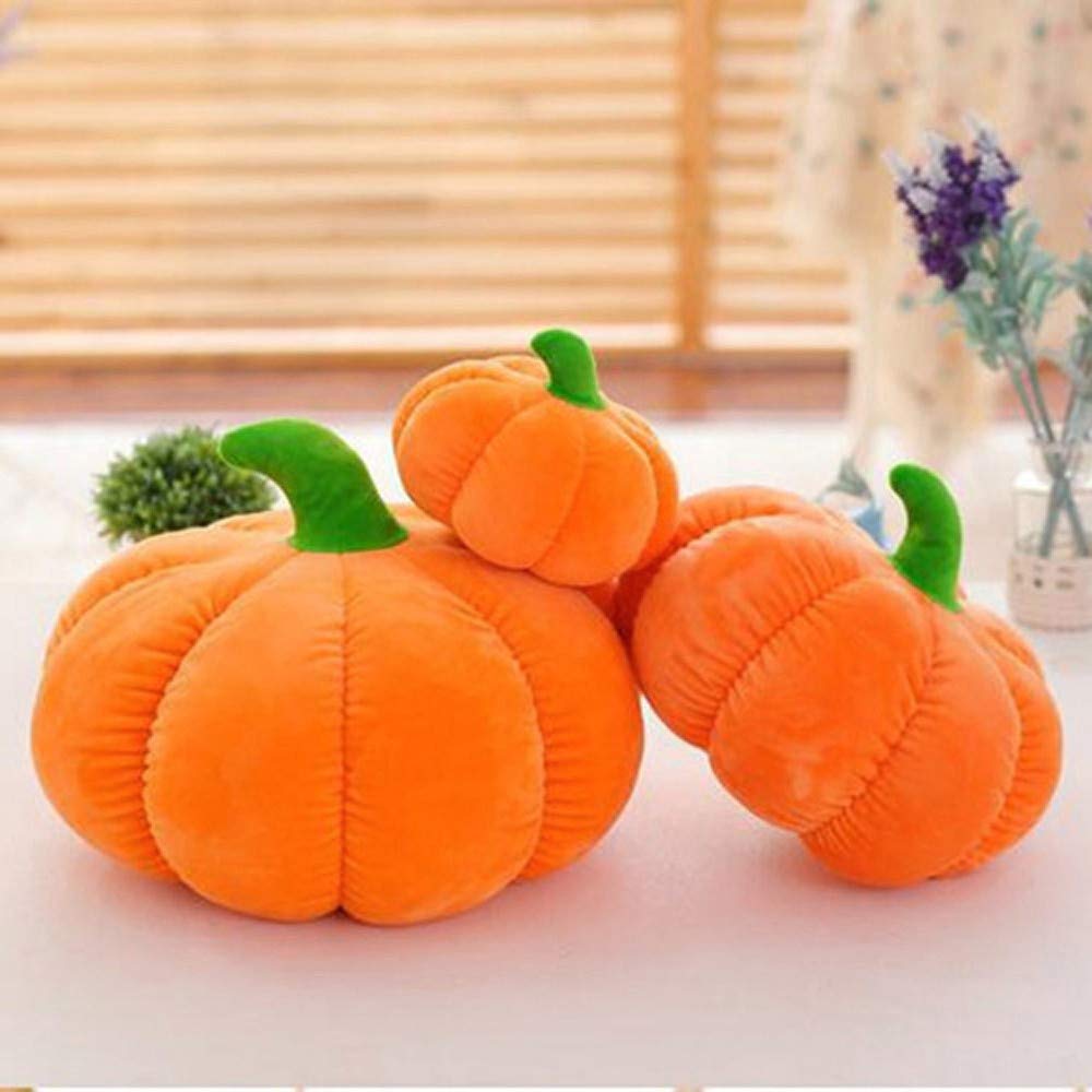 Pumpkin Pillow Halloween,Stuffed Pumpkin Fluffy Pumpkin Plush Toy,Durable Thanksgiving Pumpkins Decorative Sofa Cushion Couch Throw Pillow Soft Pumpkin Toys Kids Gifts for Home Decoration (B/16")