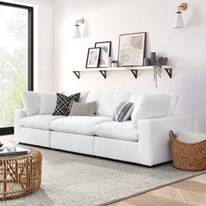 modway commix down-filled overstuffed upholstered 3-seater sofa