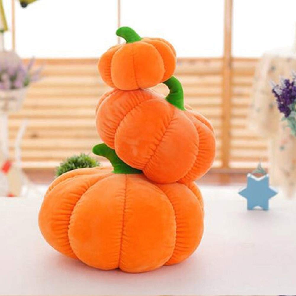 Pumpkin Pillow Halloween,Stuffed Pumpkin Fluffy Pumpkin Plush Toy,Durable Thanksgiving Pumpkins Decorative Sofa Cushion Couch Throw Pillow Soft Pumpkin Toys Kids Gifts for Home Decoration (B/16")