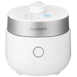 cuckoo crp-lhtr1009f | rice cooker 10 cup (uncooked) twin pressure induction heating cooker | 16 menu options: high/non-pressure steam & more, stainless steel inner pot, made in korea | white-renewed