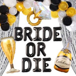 jevenis bride or die bachelorette party decorations bride or die balloons bride or die banner bachelorette party decoration