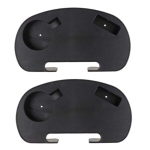 2pcs universal cup holder for zero gravity chair utility tray clip on chair table with mobile device slot and snack tray