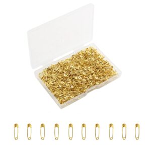 gold safety pins,small safety pins for clothes,19mm metal mini saftey pin for tag art crafting sewing jewelry making (120pcs/box)