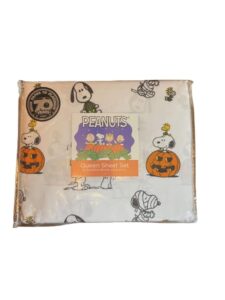 peanuts snoopy halloween sheet set - queen size set