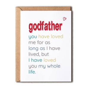 godfather you have loved - special godfather's day card - birthday card for godfather - sentimental card for godfather - meaningful card for godfather…