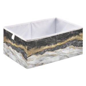 gold black marble closet organizers storage cubes storage bins shelf baskets containers for home kids room toys office,rectangle