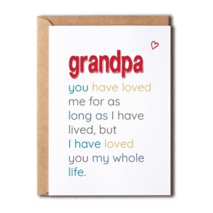 grandpa you have loved - special grandpa's day card - birthday card for grandpa - sentimental card for grandpa - meaningful card for grandpa…