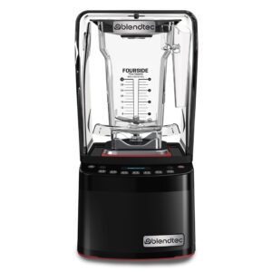 blendtec stealth x 885 - brushless commercial-grade blender with sound enclosure - fourside jar with soft lid - black