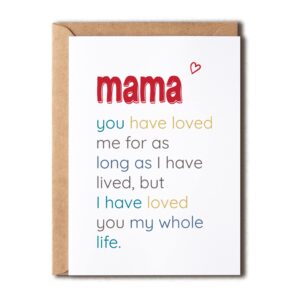 mama you have loved - special mama's day card - birthday card for mama - sentimental card for mama - meaningful card for mama…