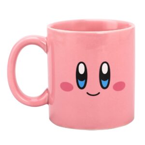 kirby big face 16 oz pink ceramic mug