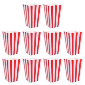 stobok 10pcs boxes popcorn carton gift popcorn machine popcorn packets wedding favors popcorn bags individual servings movie theater decor popcorn holder classic paper party supplies