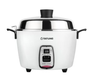 tatung - tac-11qm -11 cup multi-functional stainless steel rice cooker (white)