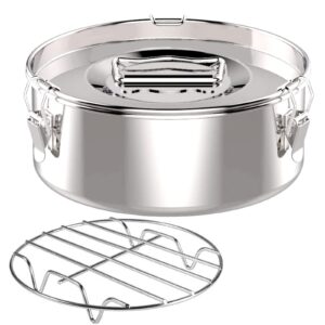 flanera flan mold 2.3 qt (8.3 x 3.4 in) - moldes para flan - flanera flan maker - flan pan - moldes para flan en baño maria con tapa silver