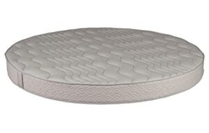 dream solutions usa round foam mattress (84" diameter) with quilted cover 8" height - high density premium foam - longlasting (7-10 yrs) polyurethane upholstery foam - round bed mattress