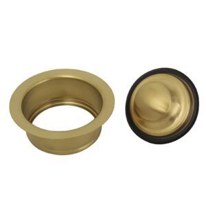 Akicon Kitchen Sink Brass Gold Finish Garbage Disposal Flange Stopper, One Size Disposal Rim, Fit 3-1/2 Inch Standard Sink Drain Hole